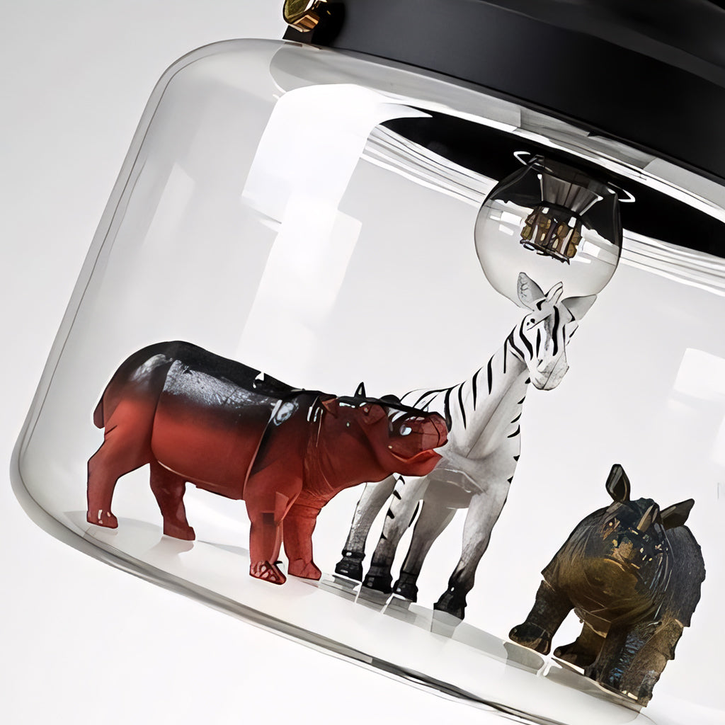 Calliope Zoo Glass Pendant Light – At Ease Home Life