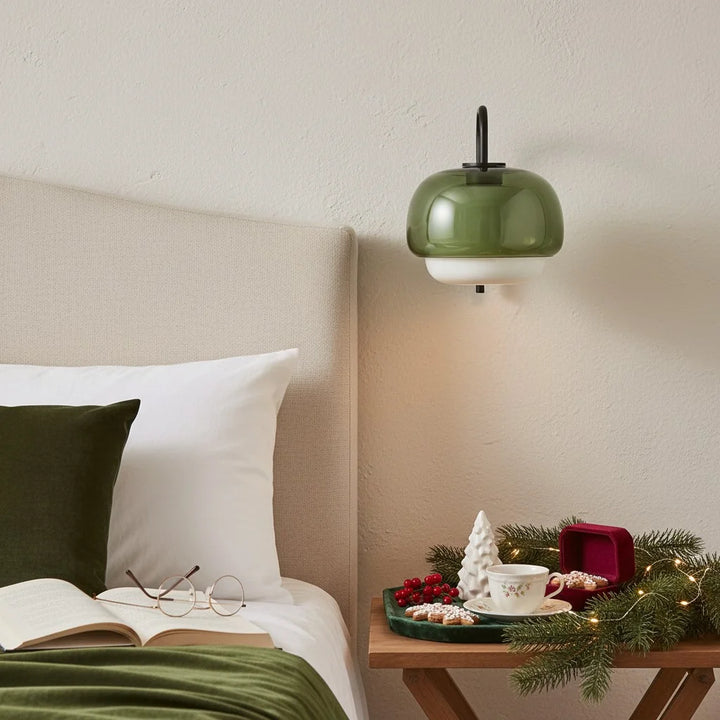 Alenya Nordic Colorful Glass Wall Light | Orange Lamp | at EASE – At ...