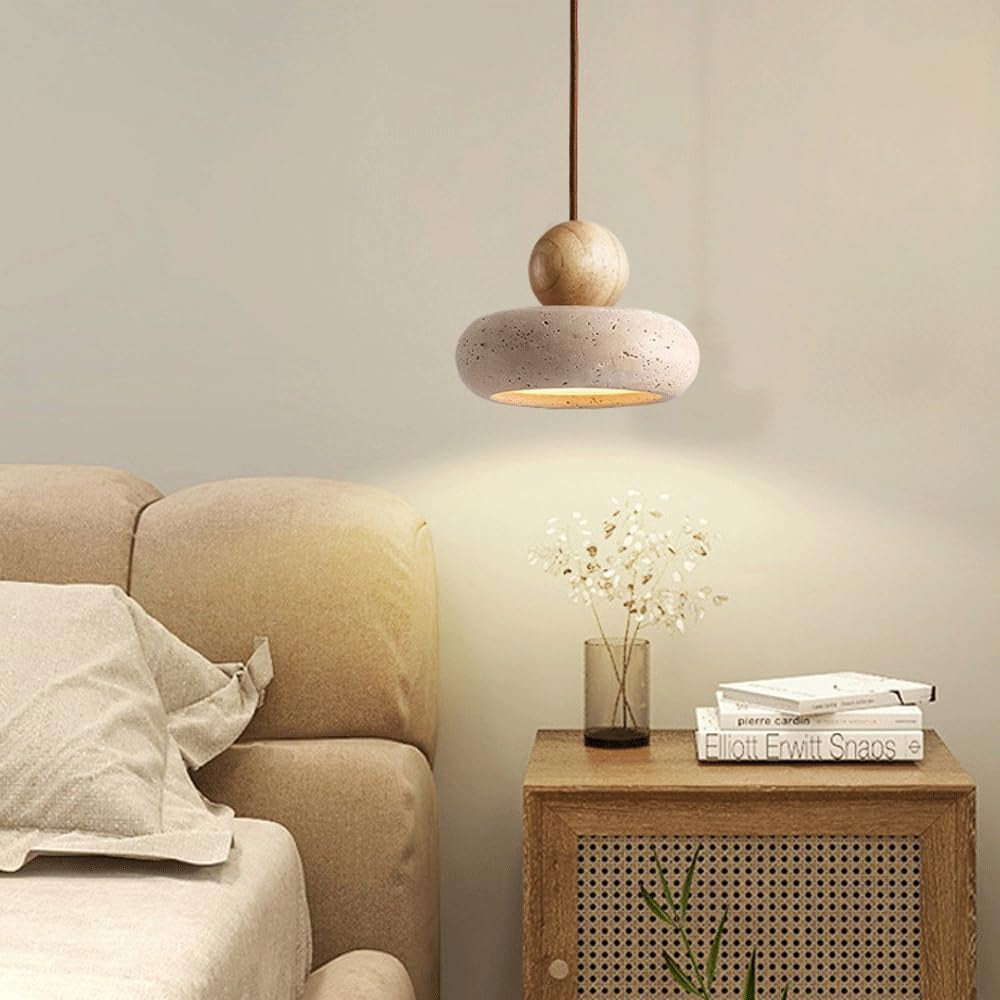Alvione Bauhaus Travertine Pendant Light | Travertine Lamp | at EASE ...