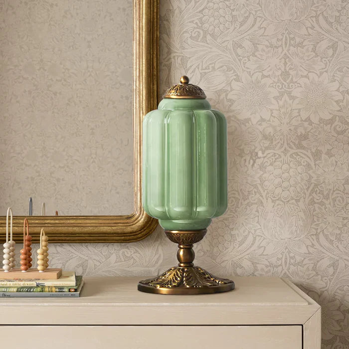 Sif Eloise Vintage Opal Glass Table Lamp – At Ease Home Life