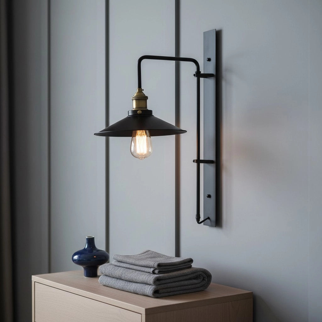 Emile Vintage Adjustable Metal Wall Lamp | Industrial Lamp | At Ease ...