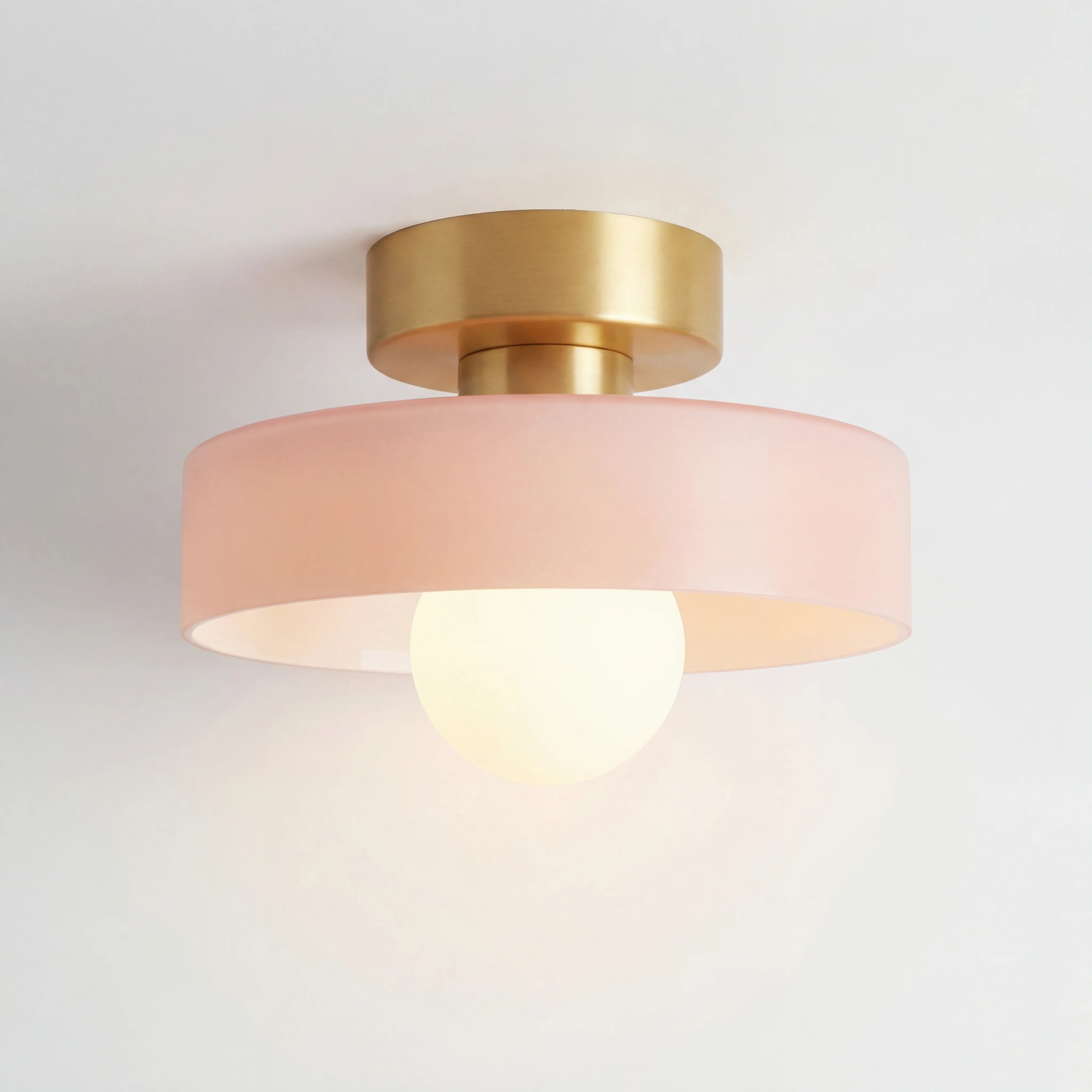 Ezra Modern Orb Disc Ceiling Lamp | Stained Glass Light | At Ease – At ...
