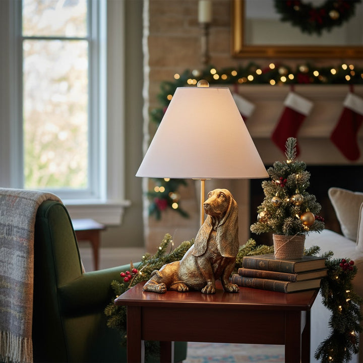 Harlan Vintage Metal Dog Table Lamp｜Stylish Desk Lamp | At Ease – At ...