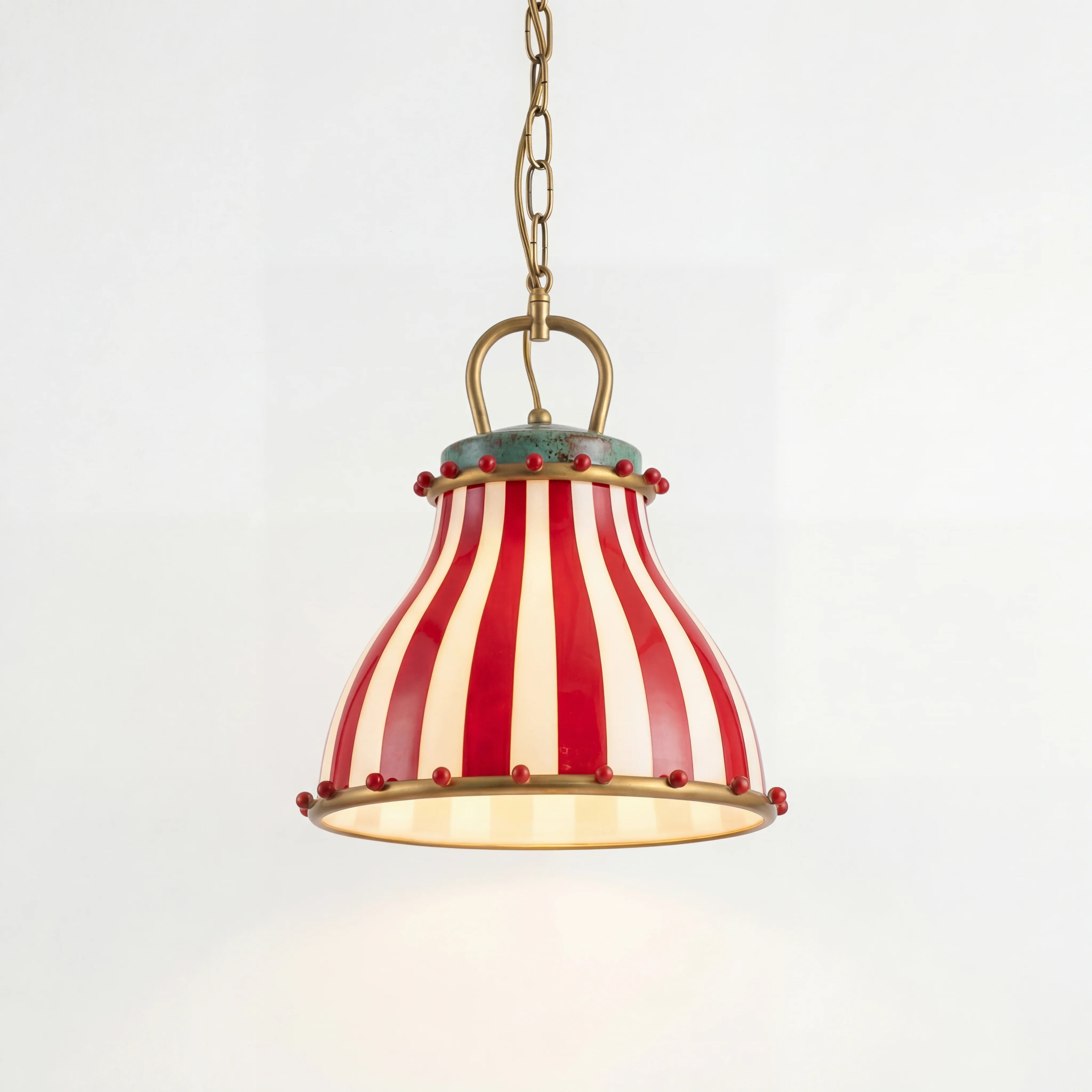 Harvie Circus Striped Pendant Light | Glass Lamp | At Ease – At Ease ...
