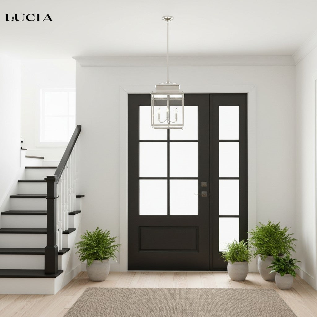 Makhai Industrial Outdoor Lantern Glass Pendant Light | LuciaLiving ...