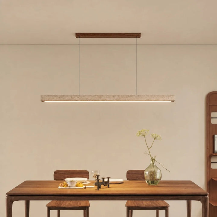Suspension linéaire en travertin naturel Merox Wabi-Sabi | At Ease – At ...
