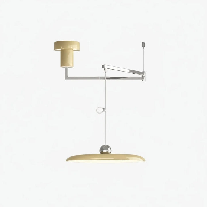 Orion Adjustable Swing Arm Acrylic Disc Pendant Light – At Ease Home Life