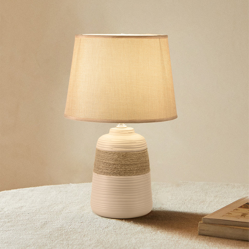 Rustic Ceramic Table Lamp | Bedroom Table Lamp | at EASE – At Ease Home ...