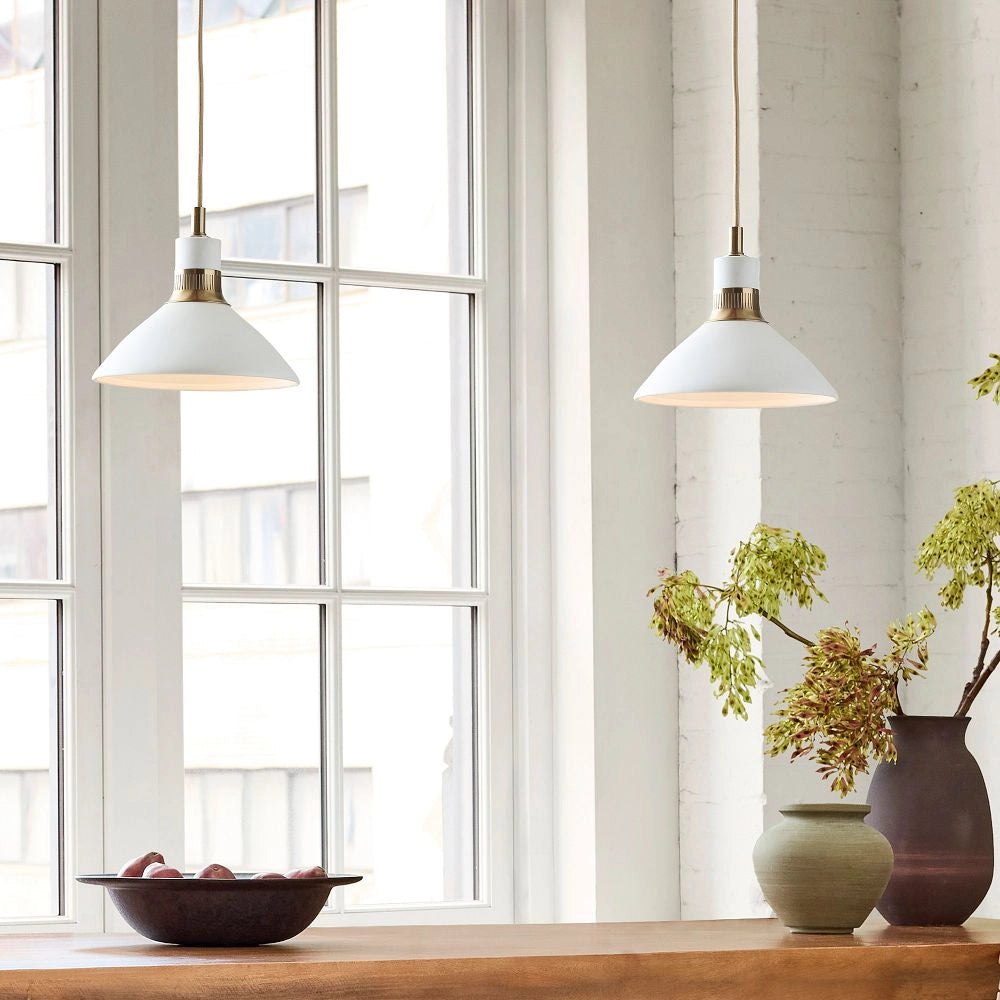 Selwyn Modern Adjustable Porcelain Pendant | Ceramic Lamp | At Ease ...