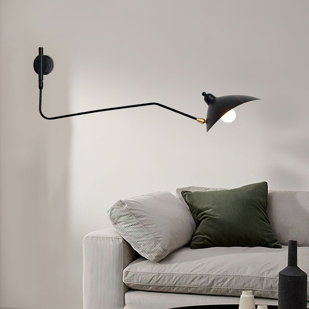 Marcia Duckbill wall light classic long swing arm wall sconce for bedroom living room – At Ease ...