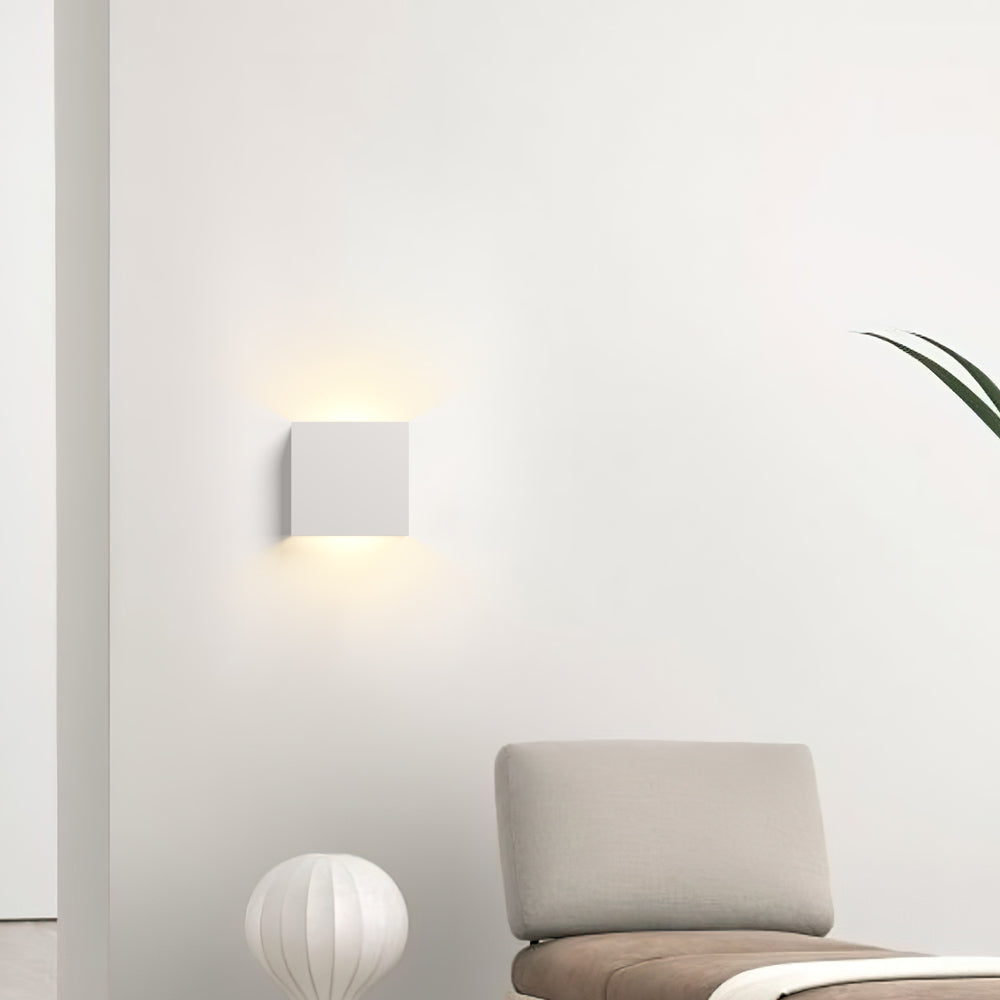 Modern Exterior Up down Cube Wall Lights Warm Led Lamp Wall Sconce – At ...
