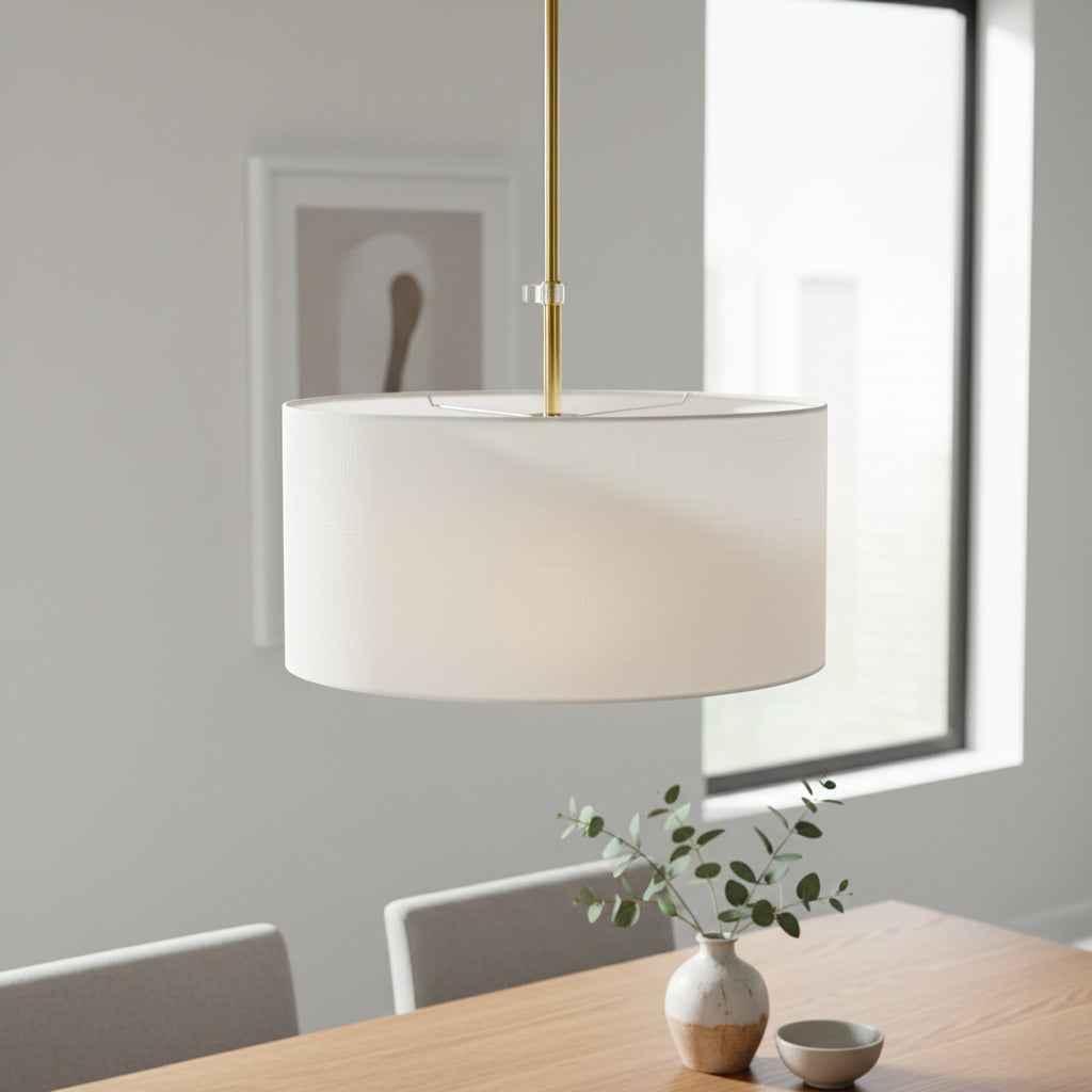 Wylan Modern Fabric Drum Pendant Light – At Ease Home Life