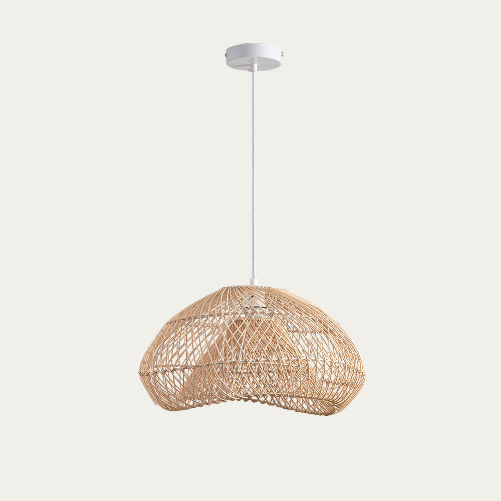Modern Rattan Pendant Light | Rattan Bedroom light | at EASE – At Ease ...