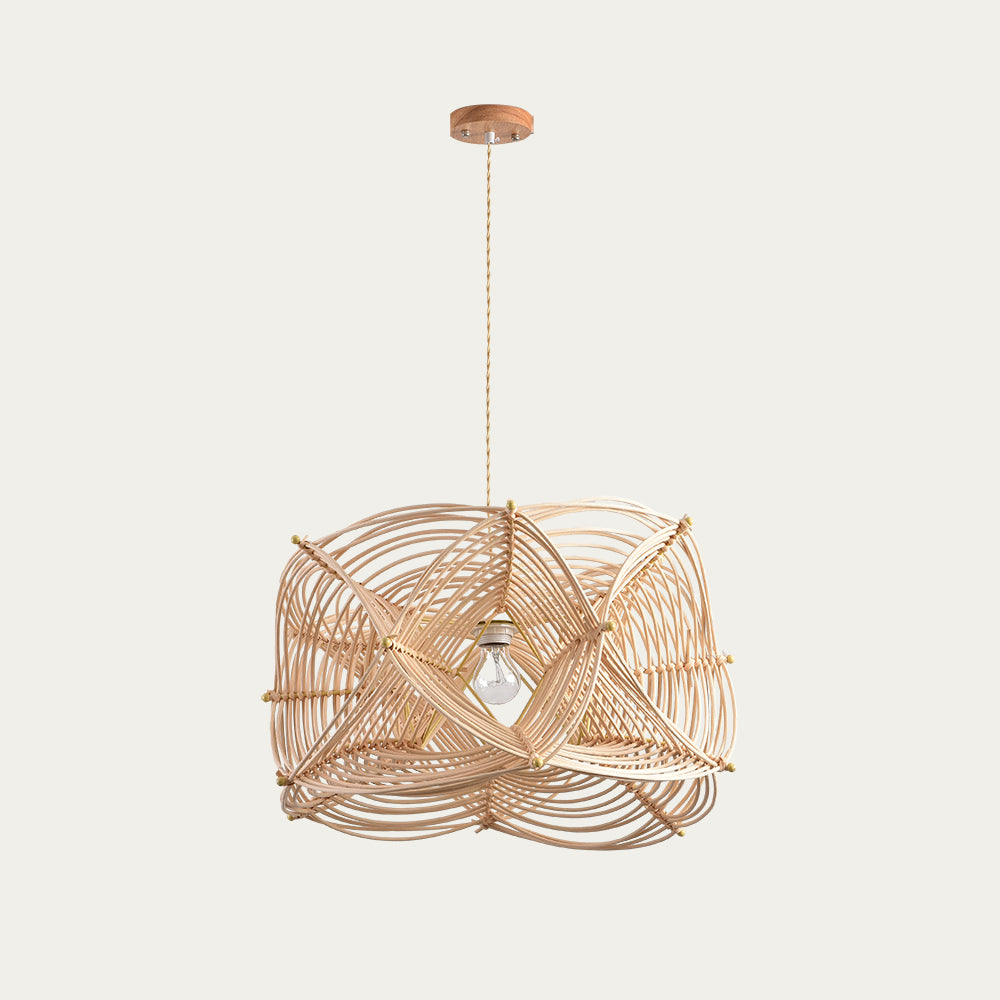 Justine Flower Rattan Pendant Light for Bedroom – At Ease Home Life